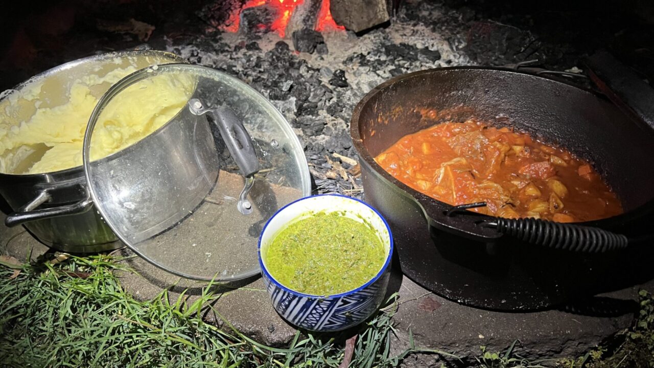 Salsa Verde made with Native Warrigal Greens - Mt Barney Lodge