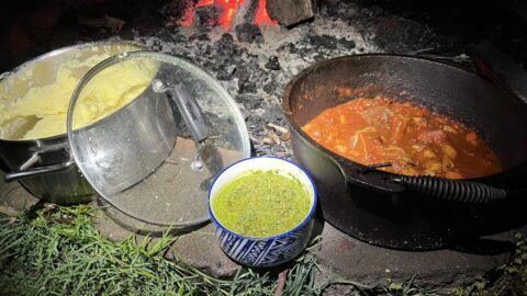 Salsa Verde made with Native Warrigal Greens - Mt Barney Lodge